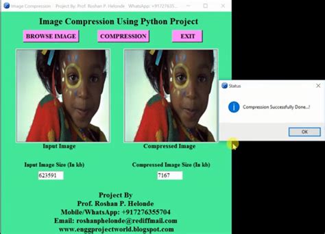 image compression using python project with source code python code