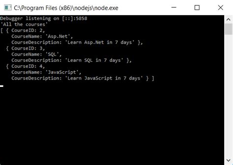sql server crud actions using node js codeproject