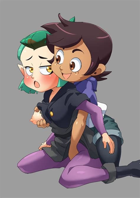 Rule 34 2girls Amity Blight Brown Hair Canon Couple Chocolate And