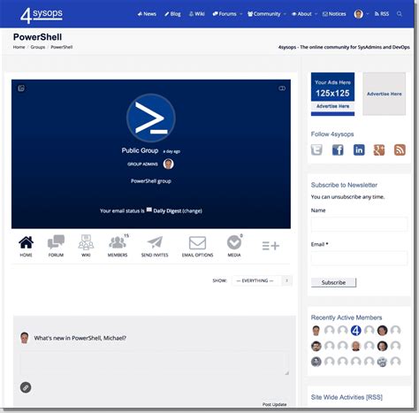 announcing the 4sysops powershell group 4sysops