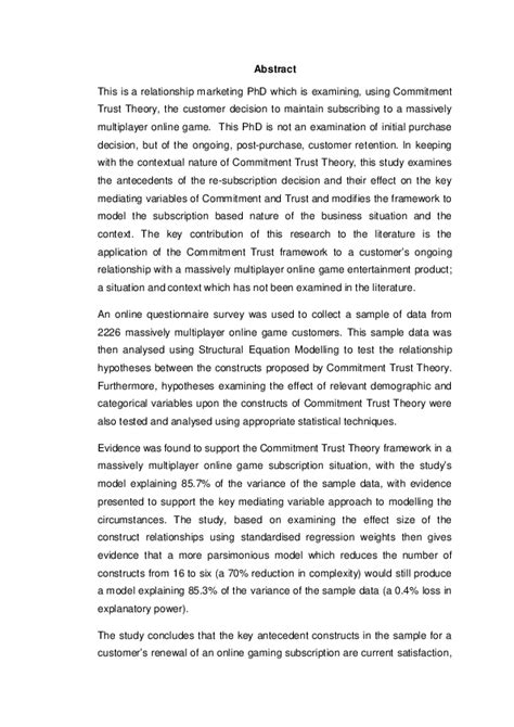 Pdf Thesis Summary Abstract David Grundy