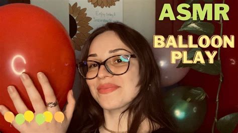 Asmr Blowing Up Balloons And Balloon Playing Tapping And Scratching 🎈
