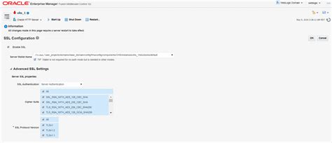 configuring ssl in oracle fusion middleware