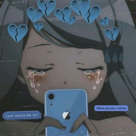 Dark Anime Girl Anime Love Blue Anime Cute Anime Pics Anime Art
