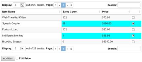 filtered paged sorted customizable clientside table codeproject