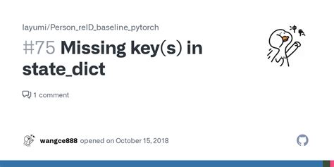 missing key s in state dict · issue 75 · layumi person reid baseline
