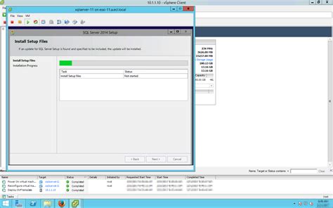 install vcenter server separate database configuration enterprise