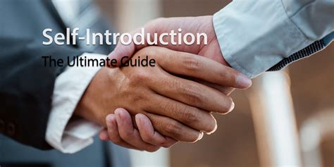 Self Introduction The Ultimate Guide