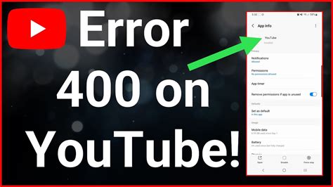 how to fix youtube error 400 there was a problem with the server youtube