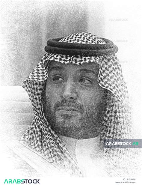 لوحة جدارية فنية بالقلم لصاحب السمو الملكي ولي العهد محمد بن سلمان