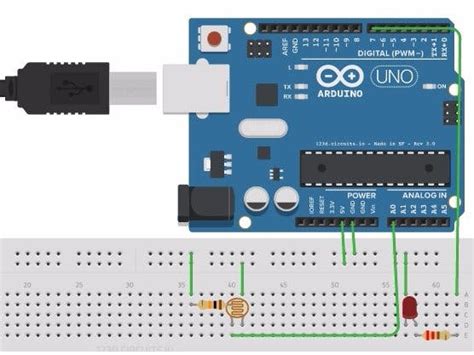 turn on and off led by ldr toggle ldr arduino project hub