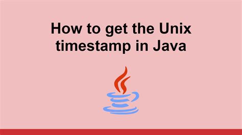 java get current unix timestamp