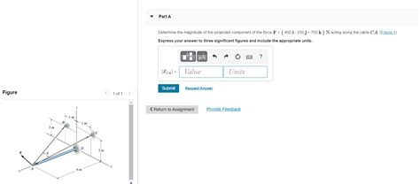 [solved] Determine The Magnitude Of The Projected Compone
