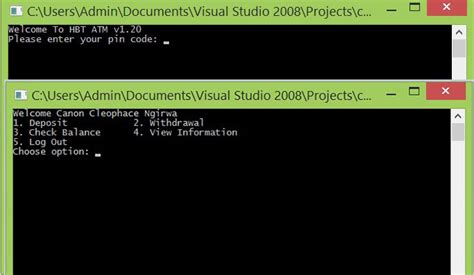 simple atm machine free source code projects and tutorials