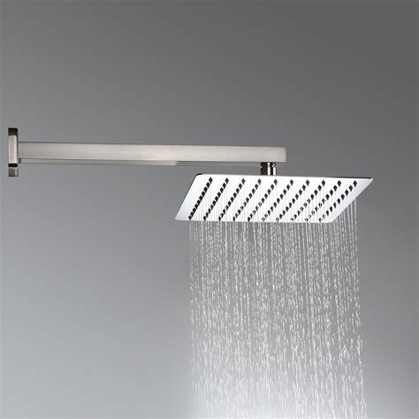 Modern Ultra Thin 10 Rain Showerhead Dual Function Wall Mounted Shower
