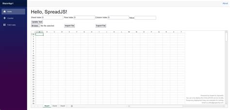 how to import and export excel xlsx using blazor spreadjs