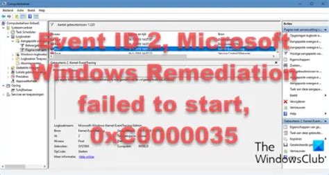 Microsoft Windows Remediation Failed To Start 0xc0000035