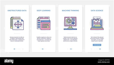 Data Science Learning Machine Thinking Technology Vector Illustration