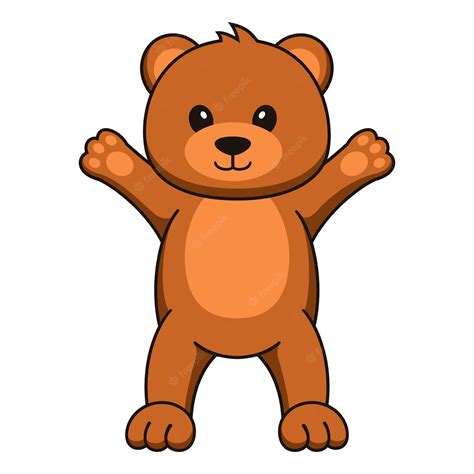 Premium Vector Cute Cartoon Bear Illustration