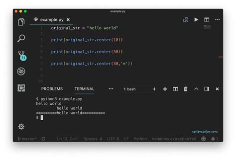python string center method explanation with example codevscolor