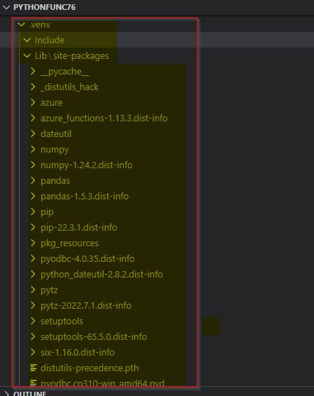 error running my azure functions created with python locally func