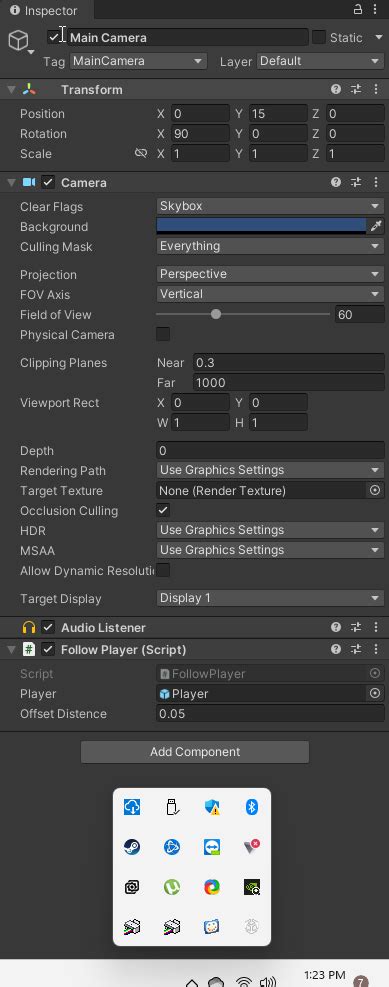 c unity rotating gameobject around player in top down 3d stack