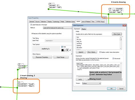 arcgis desktop python labeling using dictionary not printing all