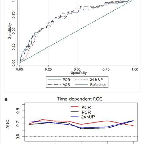 Receiver Operating Characteristic Roc A And Time Dependent Roc