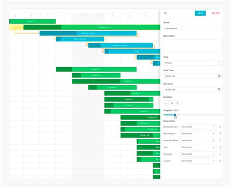 svelte gantt chart component dhtmlx gantt
