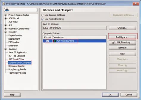 java lang classnotfoundexception oracle adf share