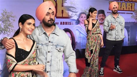 Cute Jodi Diljit Dosanjh And Fatima Sana Shaikh At Special Screening Of