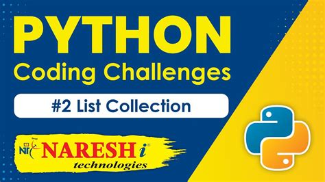 python challenges 2 list collection python coding challenges by