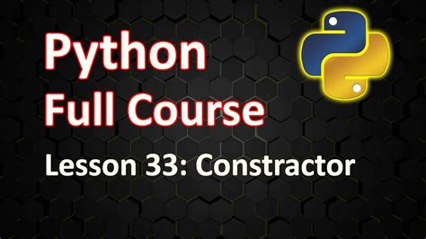 python constructor youtube