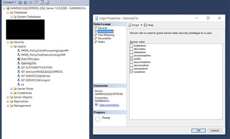 sql server how to implement asp identity create database