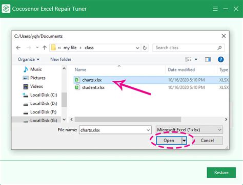 how to repair and open an excel file