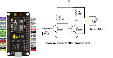 جرة الهواة انفصال لنا الحفاظ الساحل esp8266 servo example