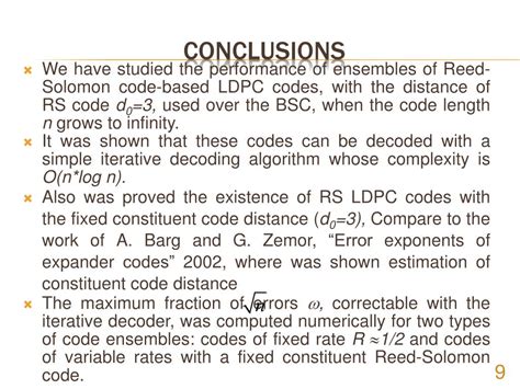 Ppt Low Complexity Error Correction In Ldpc Codes With Constituent Rs