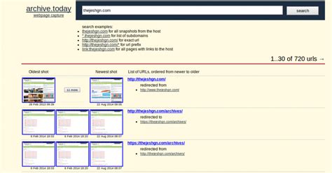 archive any blog website onto web using archive it