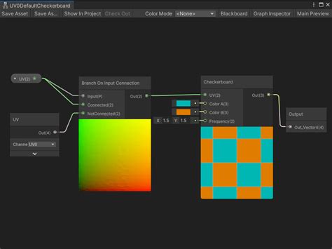 branch on input connection node shader graph 13 1 9