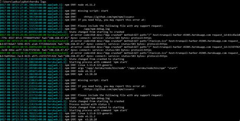 node js missing script start heroku deployment error stack overflow
