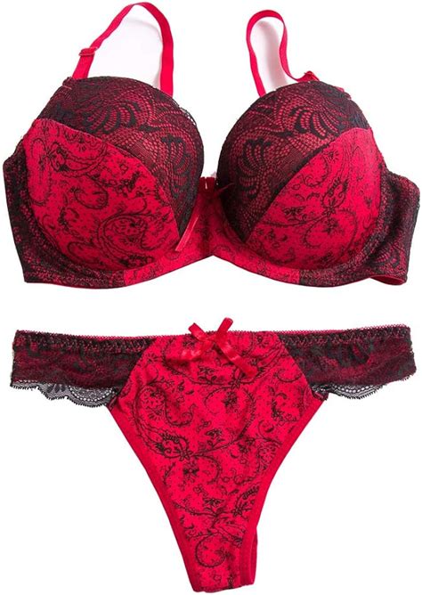 Damen Bh Und Höschen Match Sexy Tanga Big Size Bh Set Spitze
