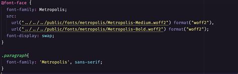 css self hosted fonts doesnt works on next js stack overflow