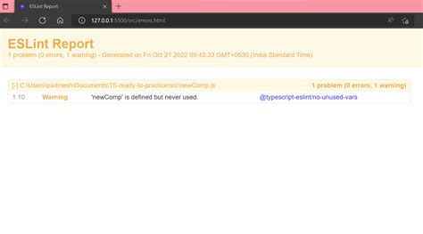 javascript view eslint errors in a file stack overflow