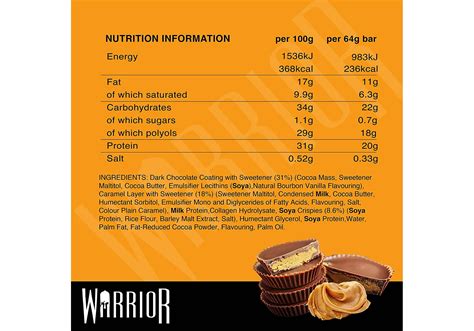 Products Warrior Crunch High Protein Low Sugar Bar Dark Chocolate