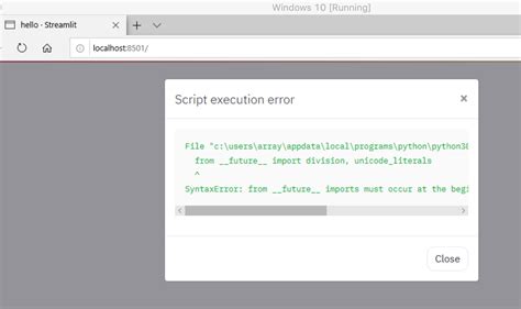 streamlit hello not working on python 3 8 · issue 685 · streamlit