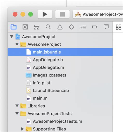 xcode error main jsbundle does not exist react native 0 60 4