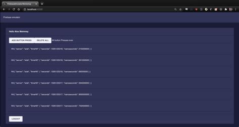 firebase emulator suite using firestore and cloud