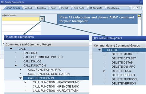 news in abap debugger breakpoints and watchpoints statement debugging
