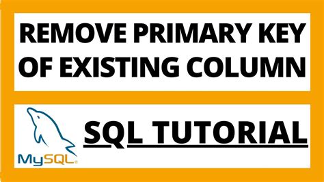 remove or drop primary key constraint from existing column of a table