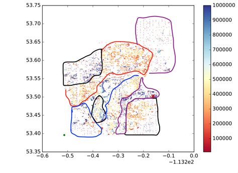 python clustering geographical data based on point location and